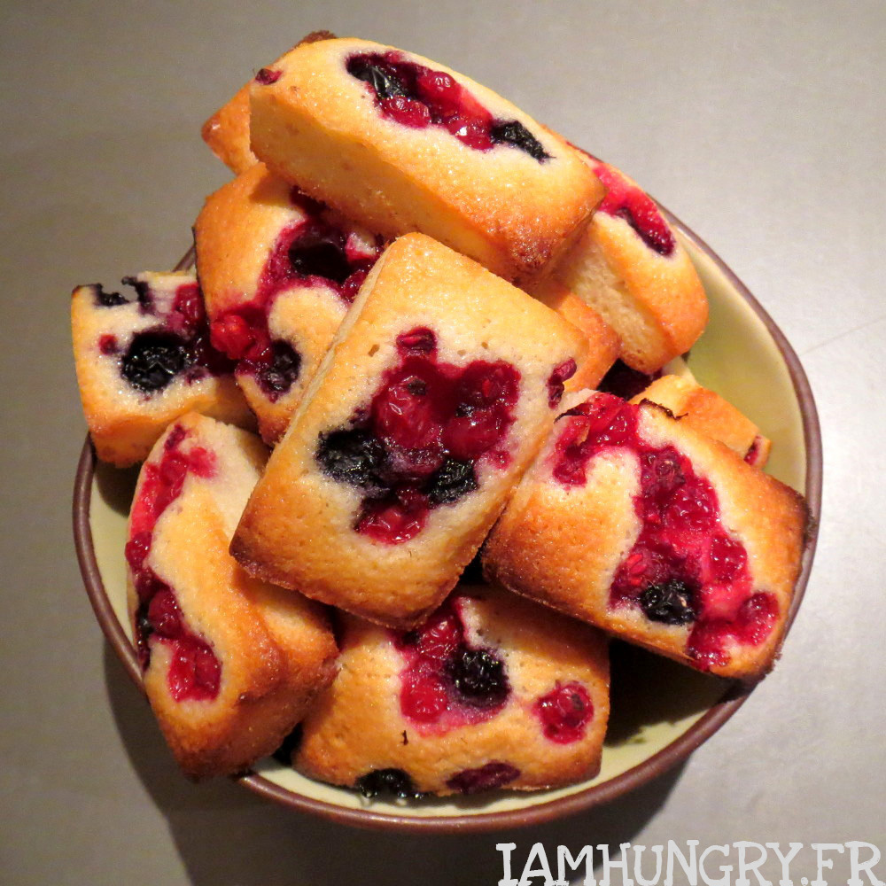 Financier aux fruits rouges- IAMHUNGRY