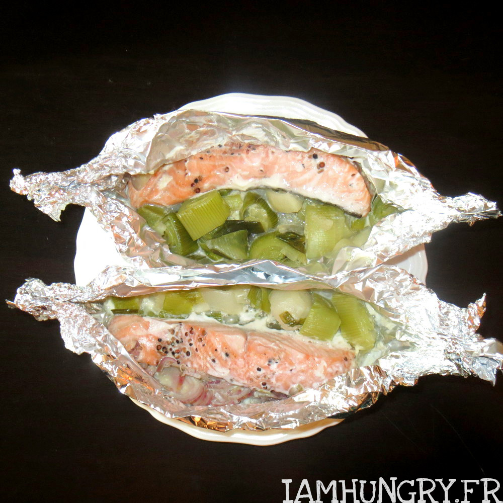 Pavé de saumon à la crème- IAMHUNGRY