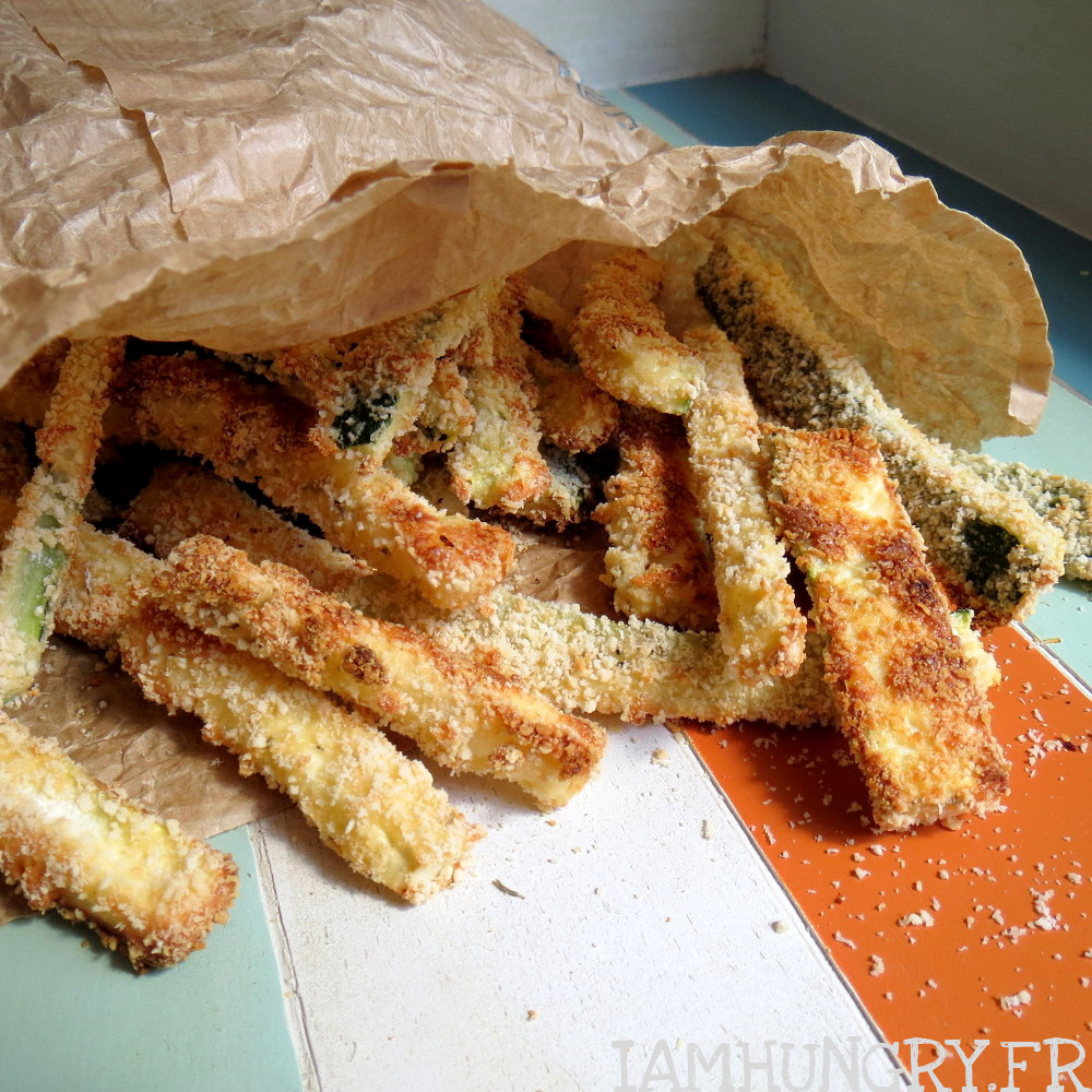 Frites de courgettes au parmesan- IAMHUNGRY