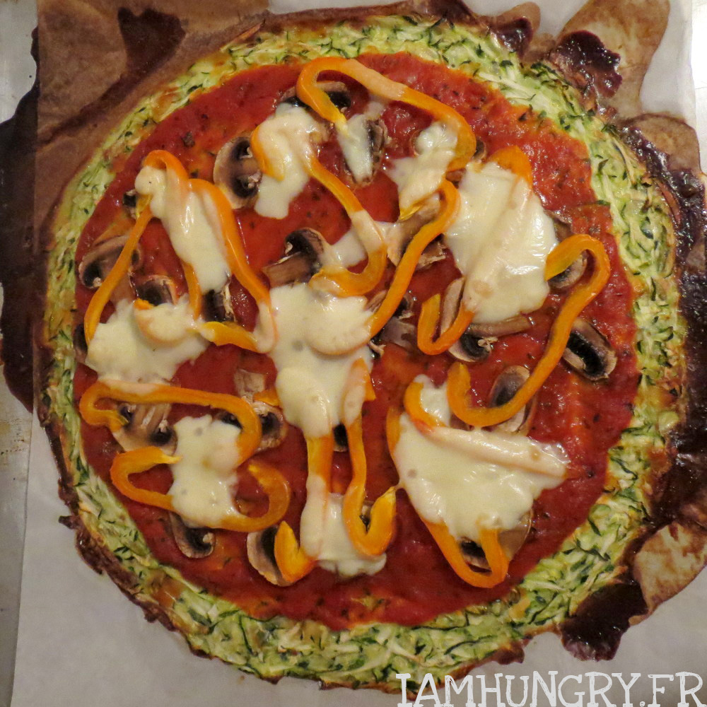 Pizza en pâte de courgette- IAMHUNGRY