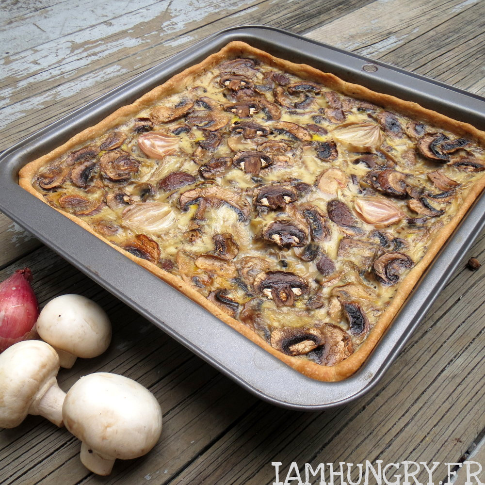 Quiche aux champignons- IAMHUNGRY