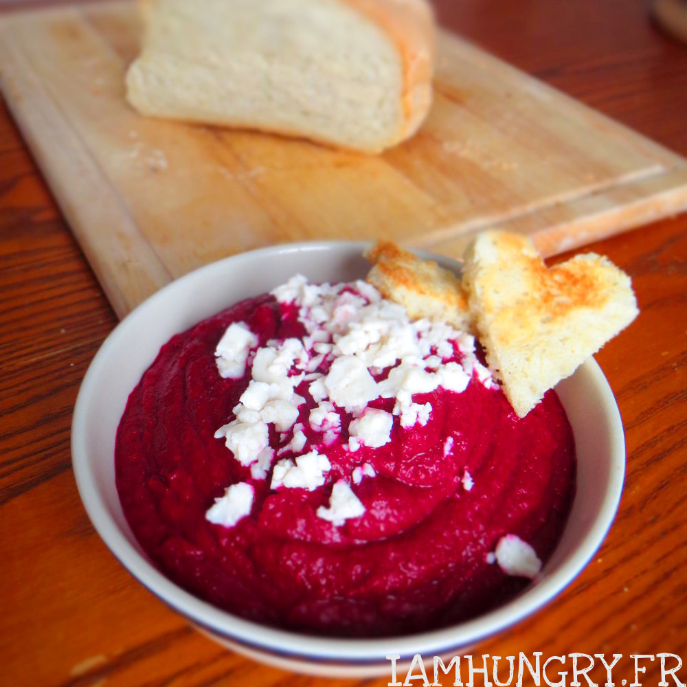 Tartinade de betteraves à la féta- IAMHUNGRY