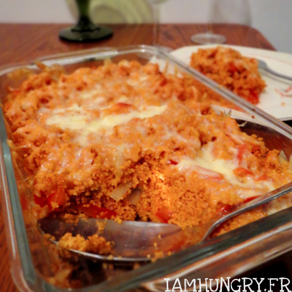 Gratin de semoule aux légumes- IAMHUNGRY