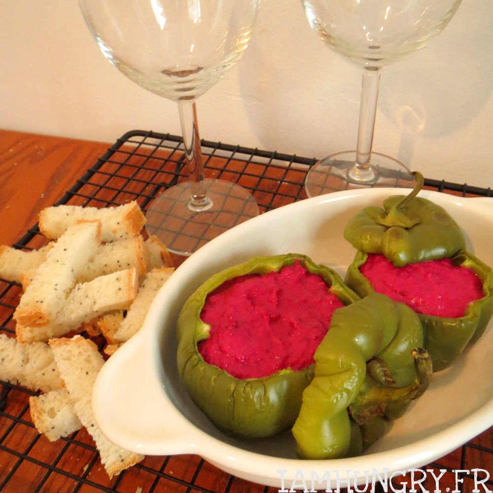 Mini poivrons apéritifs farcis à la betterave- IAMHUNGRY