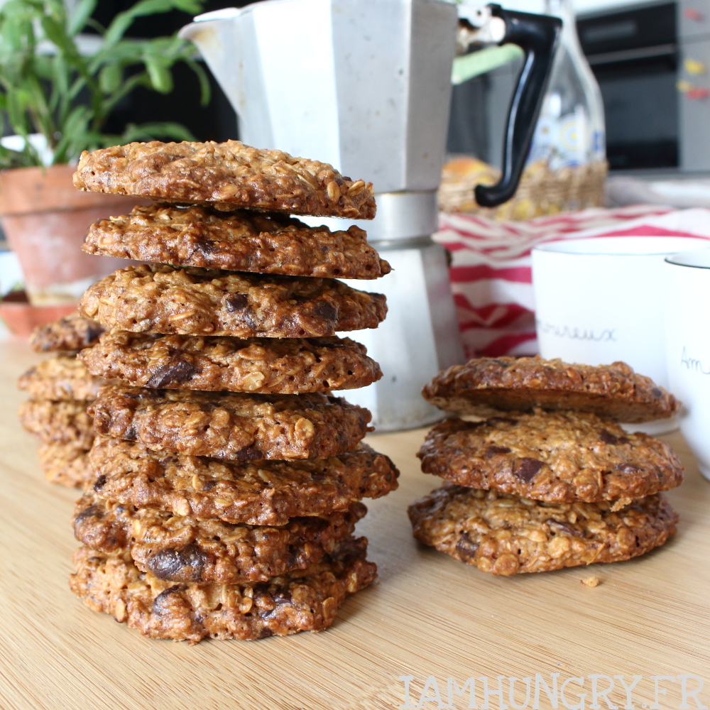 Cookies à l'avoine et chocolat- IAMHUNGRY