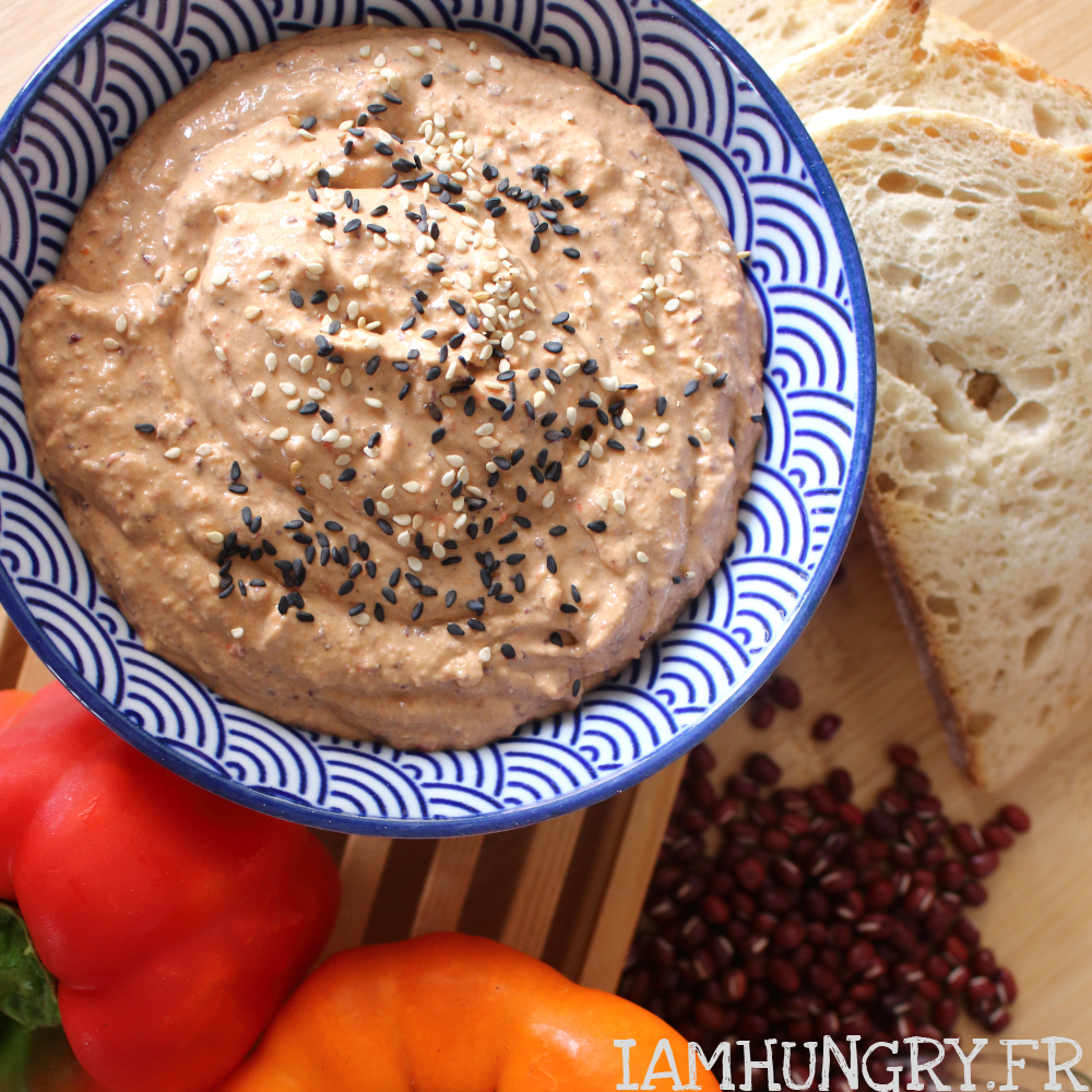 Houmous de haricots rouges aux poivrons- IAMHUNGRY