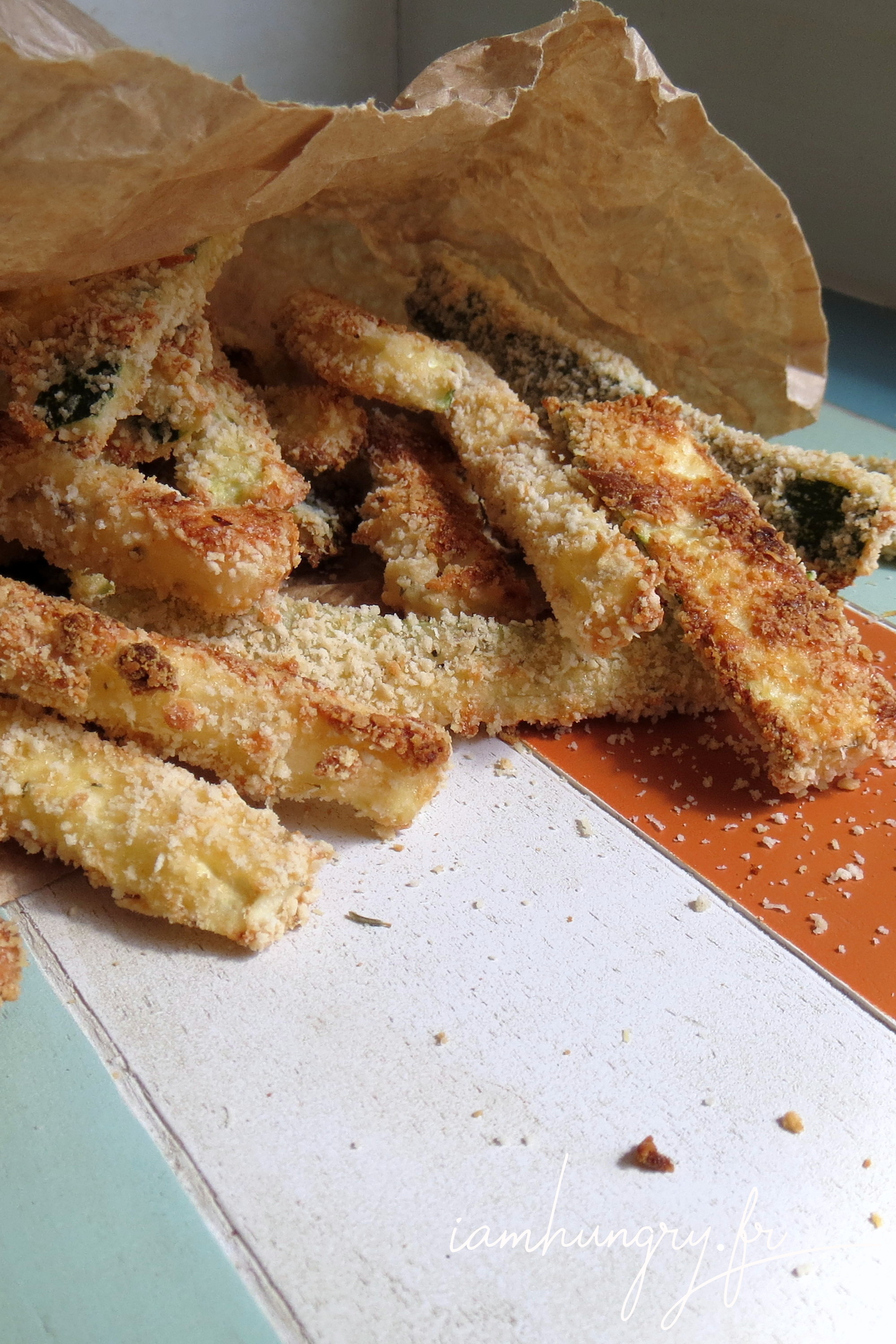 Frites de courgettes au parmesan- IAMHUNGRY