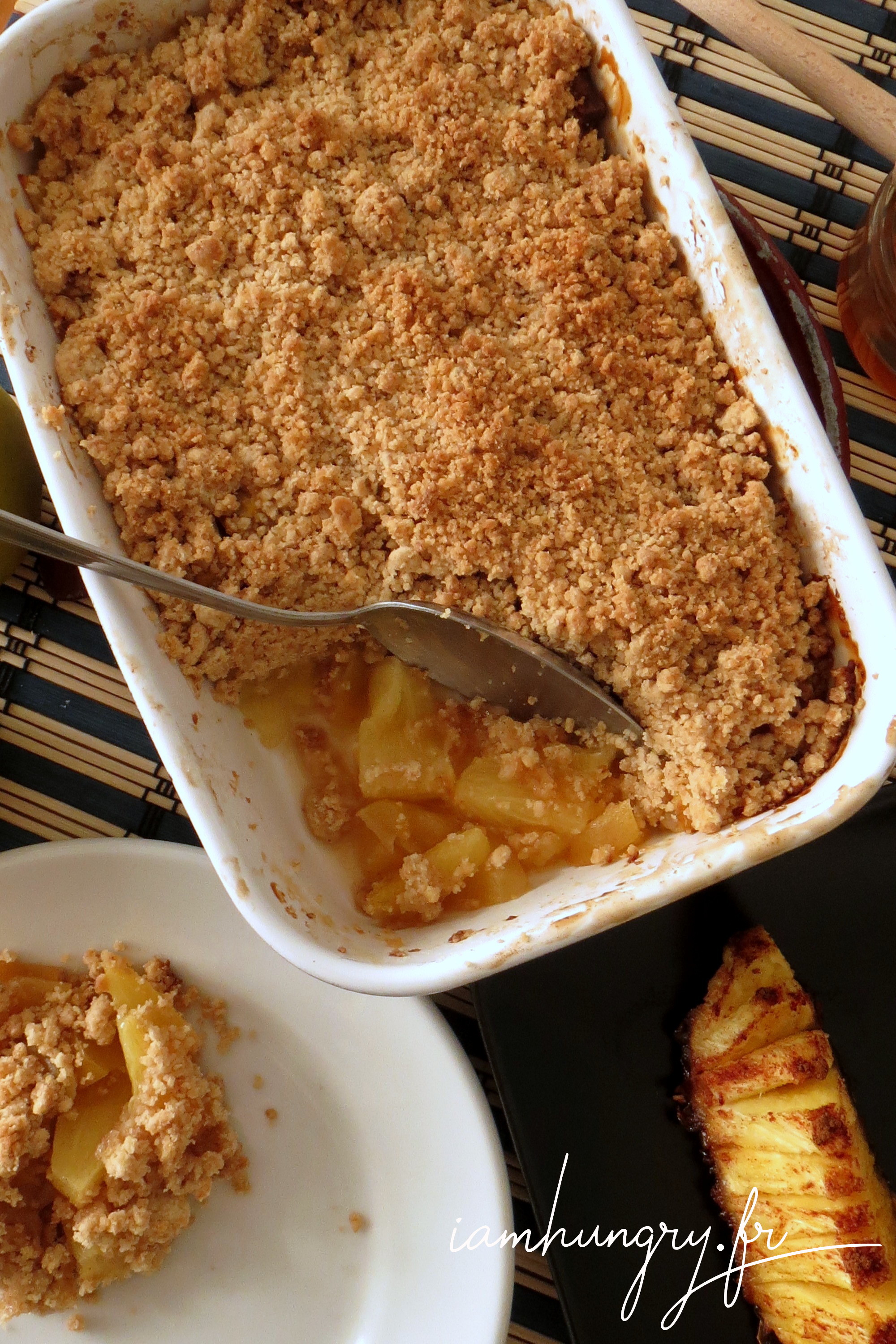 Crumble pommes et ananas- IAMHUNGRY