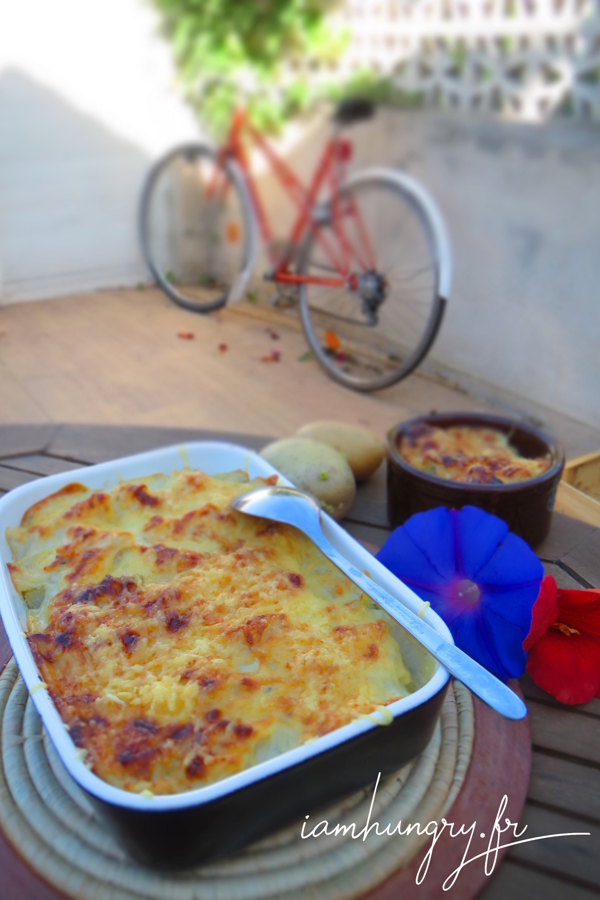 Gratin de chouchous et patates au roquefort- IAMHUNGRY