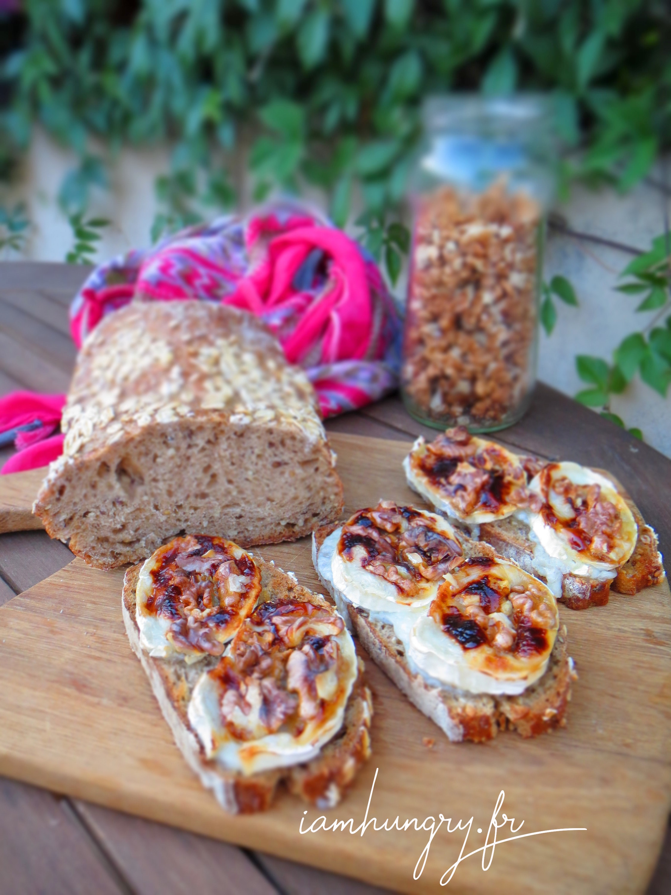 Toasts chèvre miel- IAMHUNGRY