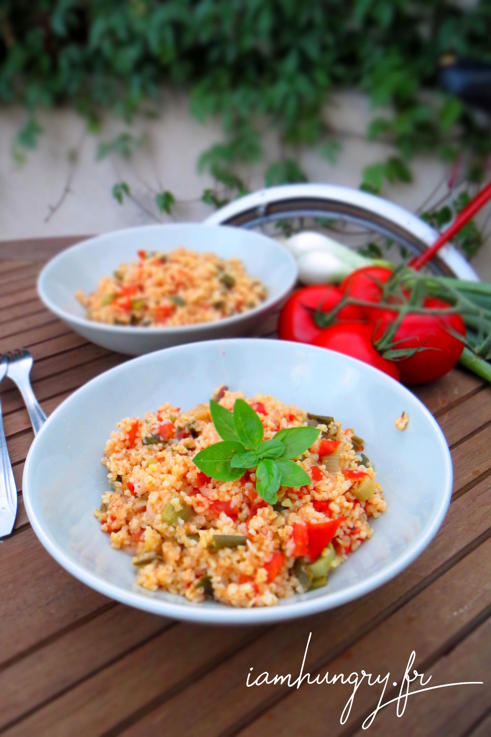 Poêlée de boulgour au fanes de betteraves- IAMHUNGRY