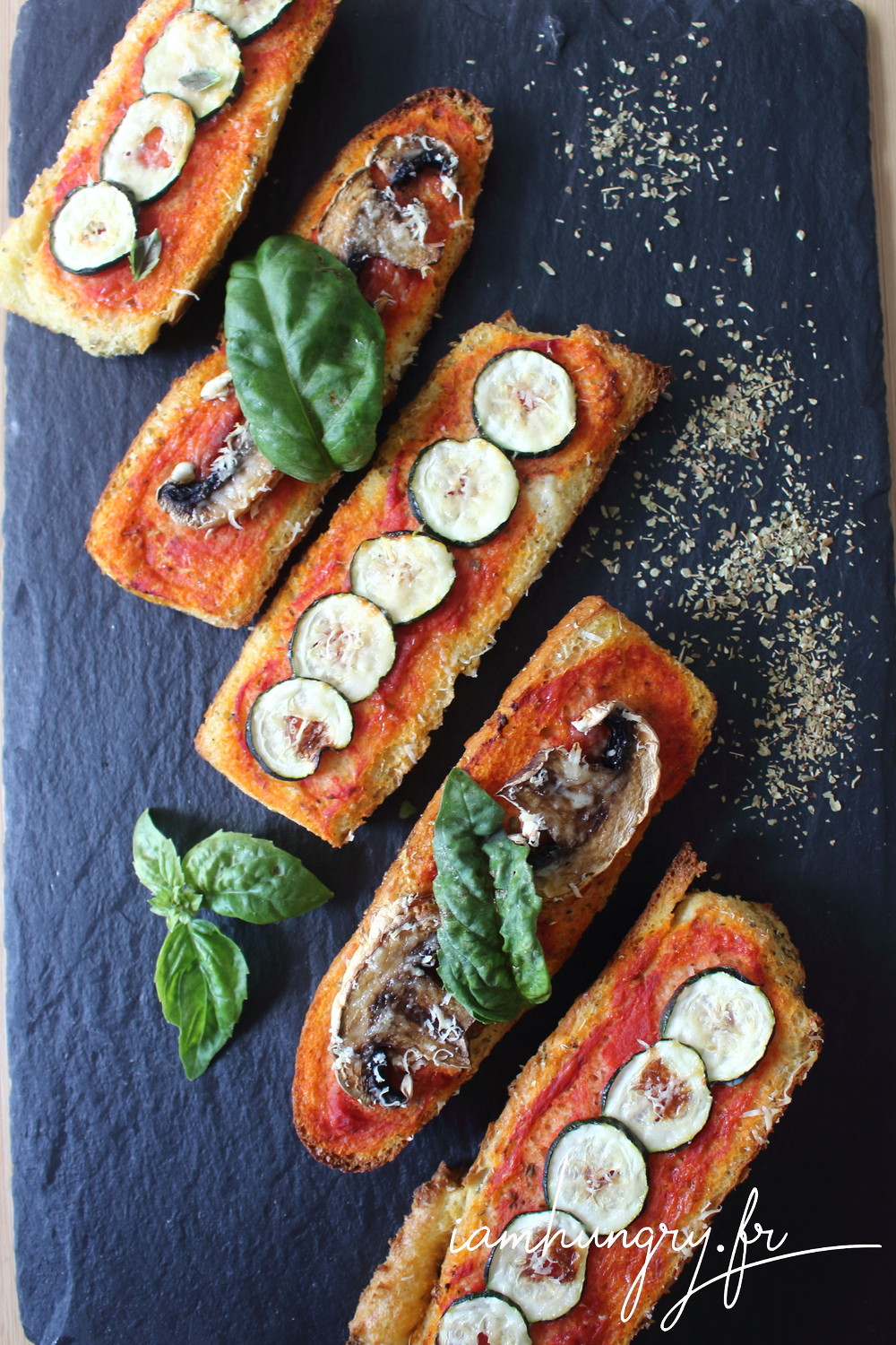 Toasts de pain perdu aux radis- IAMHUNGRY