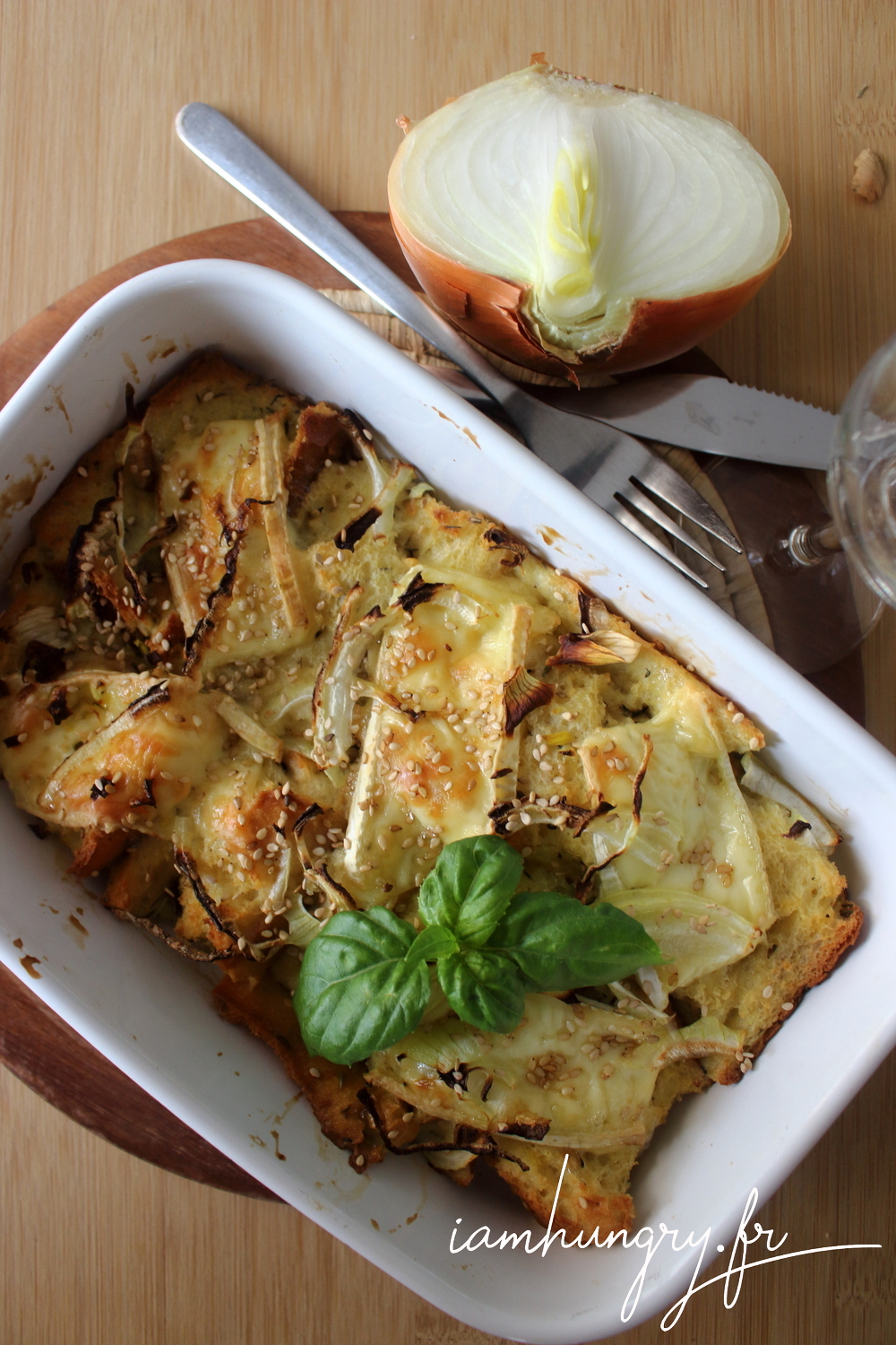 Toasts de pain perdu aux radis- IAMHUNGRY